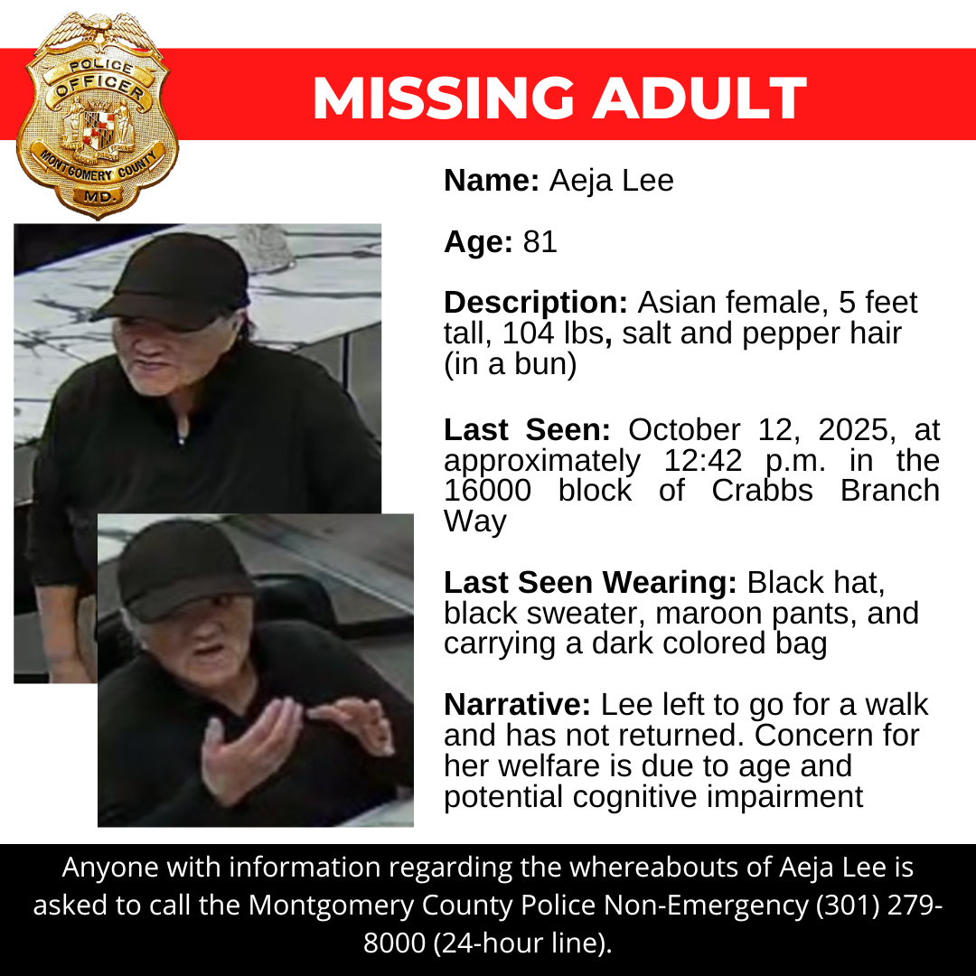 Search Continues for Missing 81-Year-Old Woman - The MoCo Show